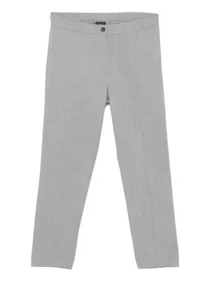Marina Rinaldi Button-fastening Straight Leg Trousers - Grey