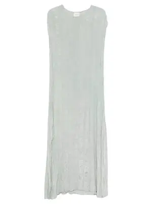 ALYSI Ribbed Sleeveless Midi Dress - Blue