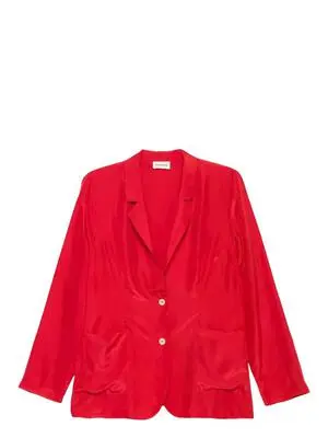 P.a.r.o.s.h Saxon Button Patch-pocket Blazer - Red