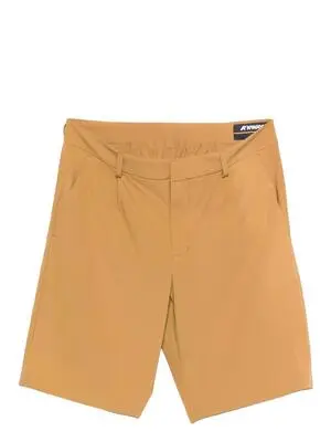 K-WAY Ilton Front-pleat Bermuda Shorts - Neutrals