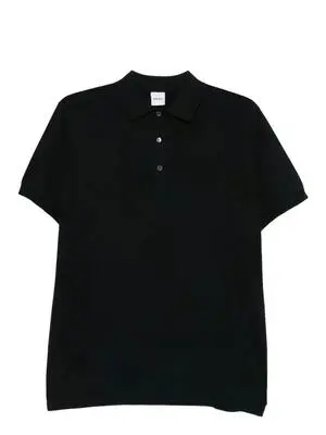 Aspesi Button Polo Shirt - Black