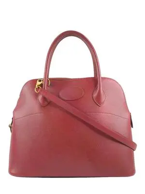 Hermès 1995 Courchevel Bolide 31 Satchel - Red