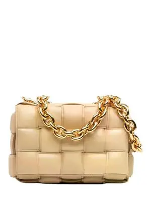 Bottega Veneta Nappa Intrecciato Padded Chain Cassette Satchel - Brown