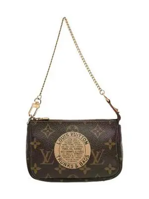 LOUIS VUITTON Monogram Trunks And Bags Mini Pochette Accessoires - Brown