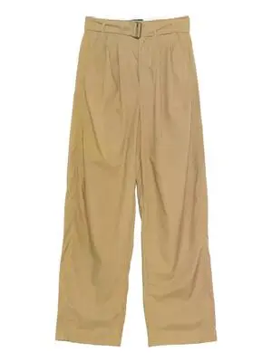 Soeur Belted Pleated Trousers - Neutrals