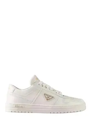 Prada Leather Sneakers - Neutrals