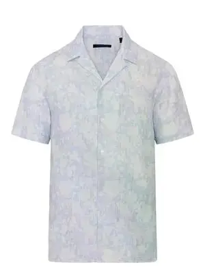 PATRICK ASSARAF Floral Short-sleeve Shirt - Blue