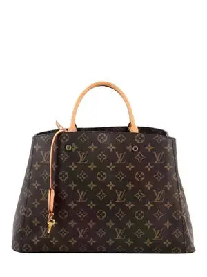 LOUIS VUITTON Montaigne Gm Tote Bag Monogram Canvas - Brown