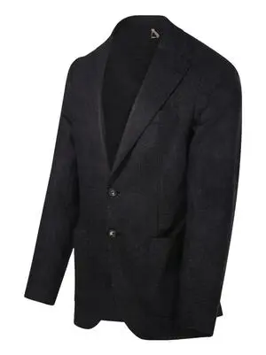 SANTANIELLO Front-pocket Button Blazer - Brown