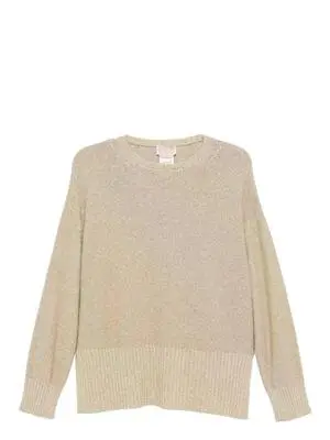 Marina Rinaldi Knitted Crew-neck Sweater - Neutrals