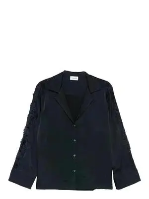 P.a.r.o.s.h Lace Detail Shirt - Blue
