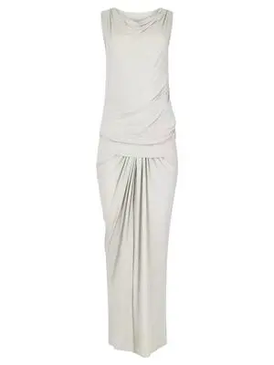 ENTIRE STUDIOS Cowl Draped Midi Dress - Neutrals
