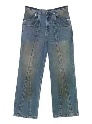 Andersson Bell Wide-leg Layered Jeans - Blue