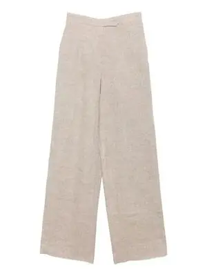 Emporio Armani Concealed-fastening Trousers - Neutrals