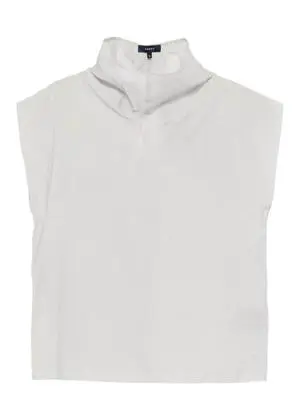 Soeur High-neck Blouse - Grey