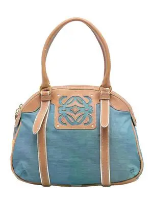 Loewe 2008 Anagram Jacquard Top Handle Bag - Blue