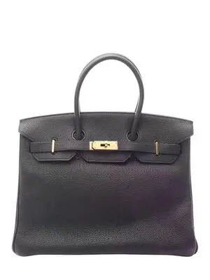 Hermès 2009 Togo Birkin 35 Handbag Black