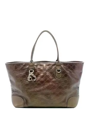 Gucci 2016-2026 Sima Heart Bit Tote Bag - Brown