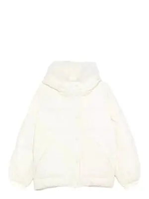 YVES SALOMON Shearling-hood Jacket - Neutrals