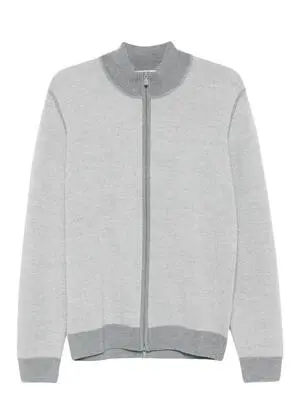 GRAN SASSO Zipped Cardigan - Grey
