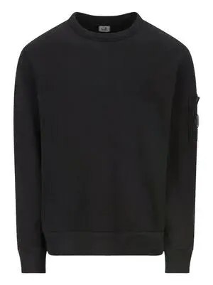 C.P. COMPANY Button-detail Crewneck Sweatshirt - Black