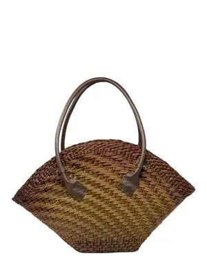 SENSI STUDIO Thick Weave Maxi Shoulder Bag - Brown