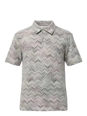 Missoni Zigzag-pattern Polo Shirt Neutrals