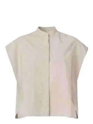 OFFICINE GÉNÉRALE Leonora Cap-Sleeve Blouse