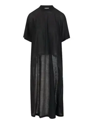Balenciaga Draped Train T-shirt - Black