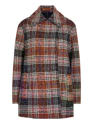 Missoni Check Coat - Orange