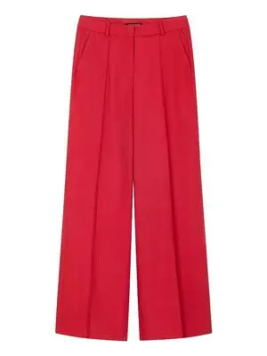 LUISA CERANO Wide-leg Palazzo Pants - Red