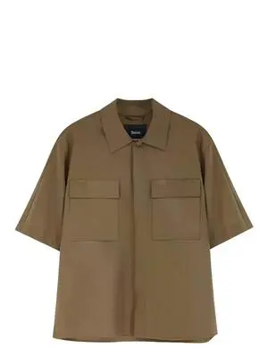 Herno Flap-pockets Pointed-collar Shirt - Neutrals