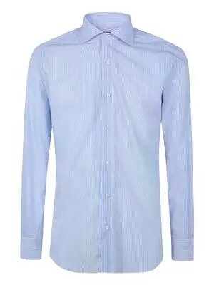 BARBA NAPOLI Striped Shirt - Blue