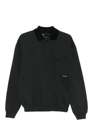 GR10K Chest-pocket Polo Top - Black