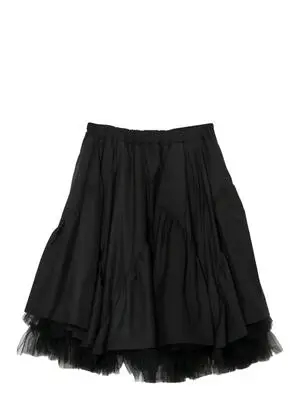 Noir Kei Ninomiya Ruffled Skirt - Black