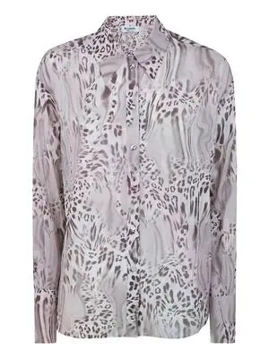 BLUGIRL Buttoned Animal Print Shirt