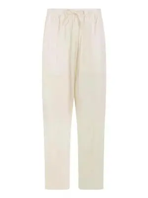 UMIT BENAN Drawstring Trousers White