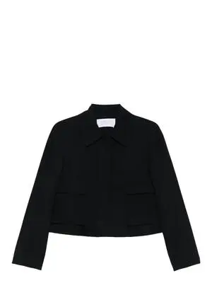 Harris Wharf London Polo-collar Jacket - Black