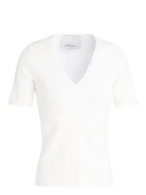 3.1 Phillip Lim Ribbed Knit Top - Ivory