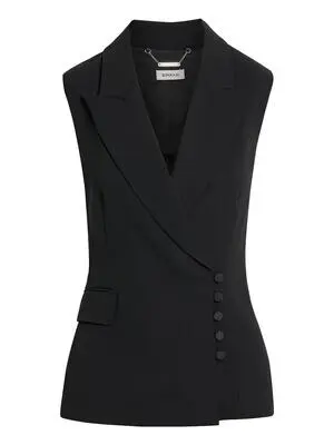 Simkhai Valarie Crepe Vest - Black