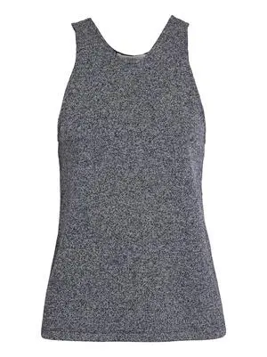 Tibi Ribbed Jersey Tank - Navy