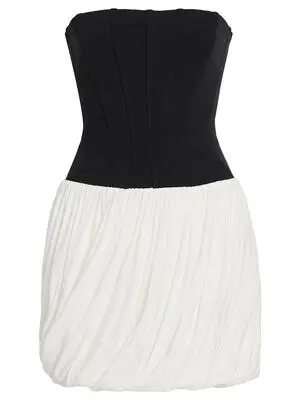 Simkhai Josie Strapless Two-tone Mini Dress - Black