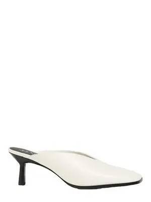3.1 Phillip Lim Id Leather Mules - Ecru