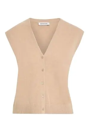 Simkhai Rozzi Cashmere Vest Sand