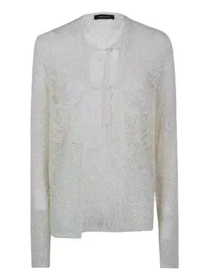 Fabiana Filippi Tie Neck Knitwear - Neutrals