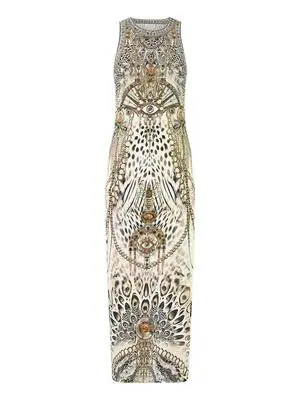 Camilla Printed Tank Dress - Neutrals