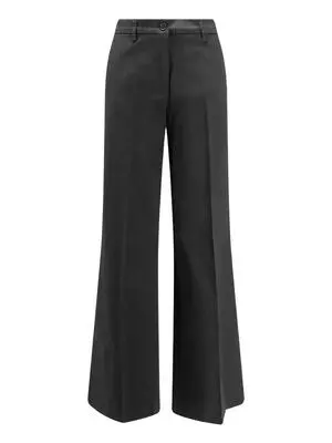 Aspesi Wide-leg Trousers - Black