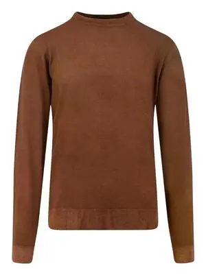 Corneliani Crew-neck Ribbed Sweater - Brown