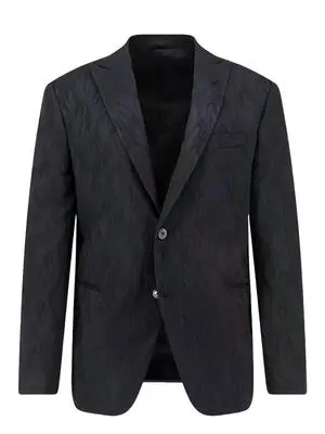Corneliani Peak-lapel Single-breasted Blazer - Blue