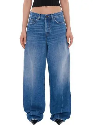 HAIKURE Bethany Wide Leg Jeans Real Blue